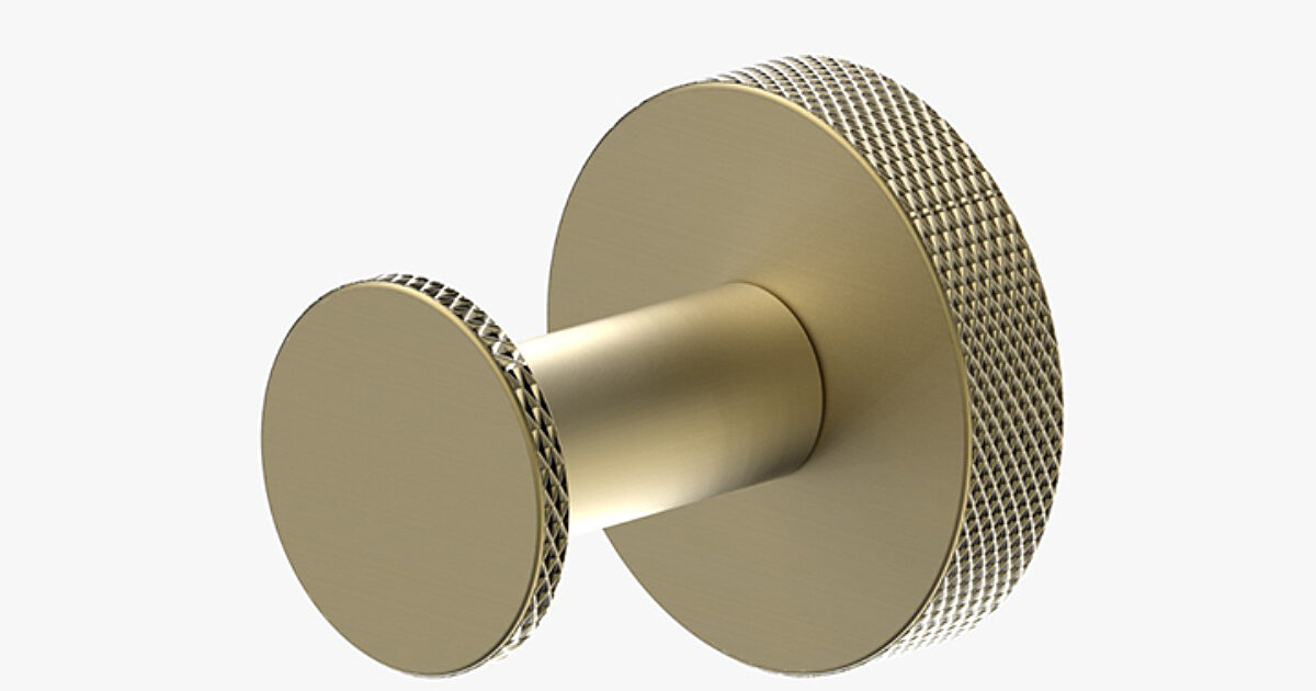 Pirlo Knurled Robe Hook