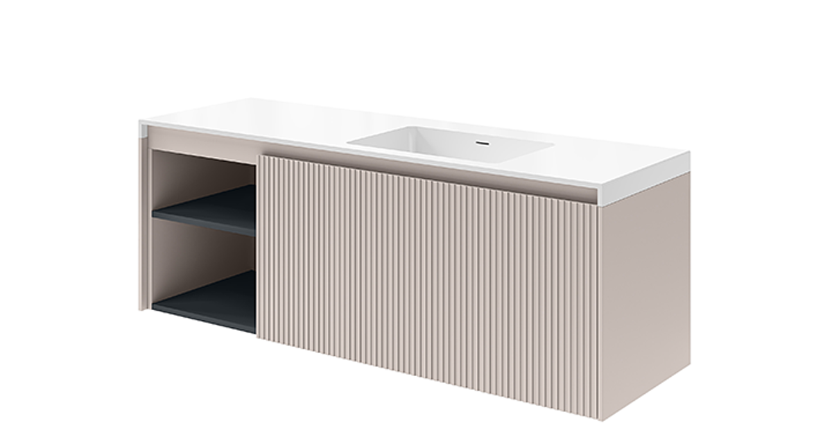 Stratto Open Shelving Units - Right Hand Basin