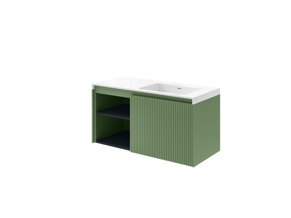 Stratto Open Shelving Units - Right Hand Basin