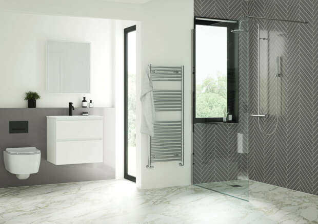 Hugo2 Towel Radiator - Chrome