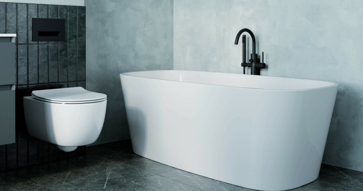 Matera Acrylic Freestanding Bath 1590 x 740 x 540